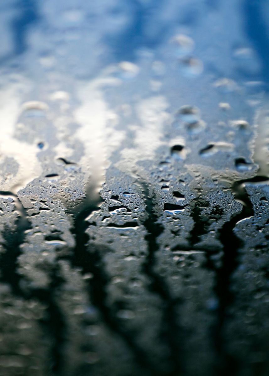 'Colorful rain droplets art' Poster by BakalaeroZz Photography | Displate