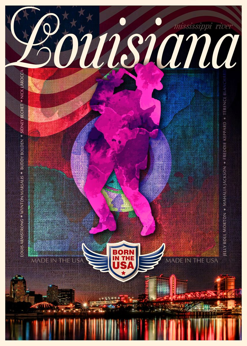 'Louisiana' Poster, picture, metal print, paint by Vladyslav Durniev ...