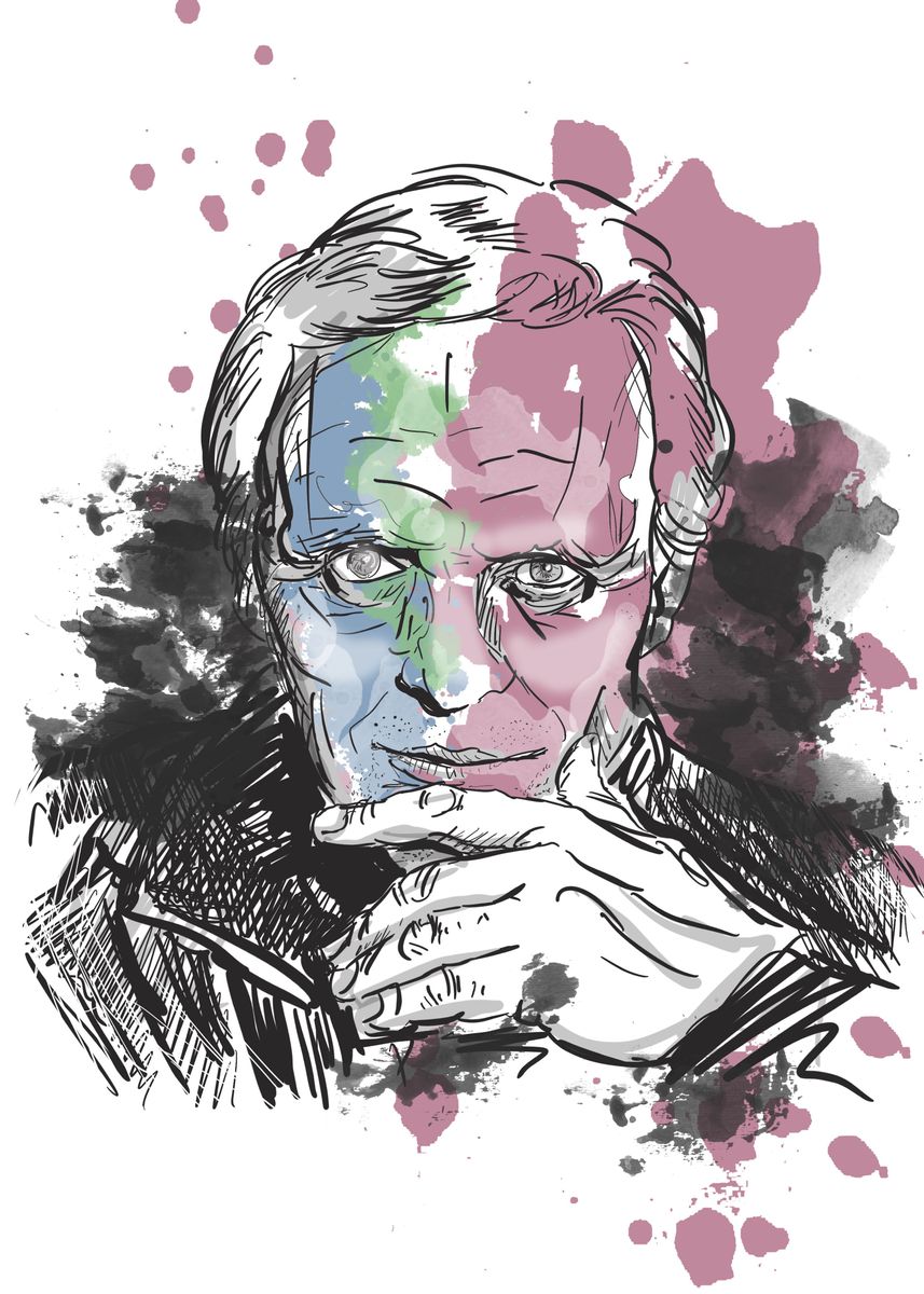 'Anthony Hopkins' Poster by Matt Corrigan | Displate