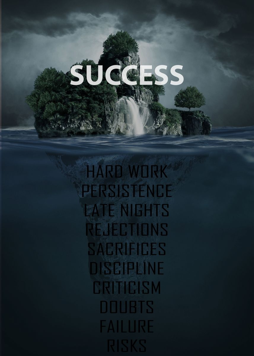 'Success Island' Poster, picture, metal print, paint by Conceptual ...