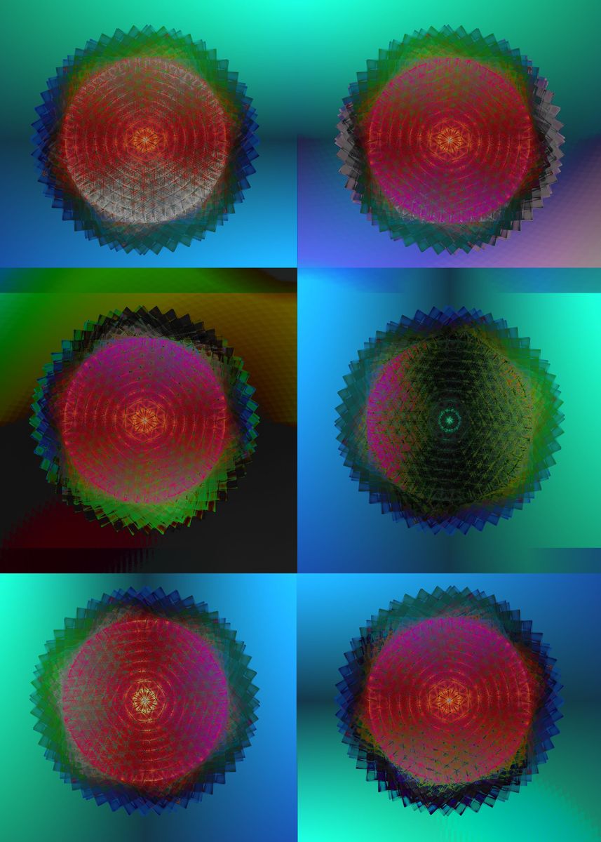 'photon Wave ' Poster, picture, metal print, paint by Elex Zgrih | Displate