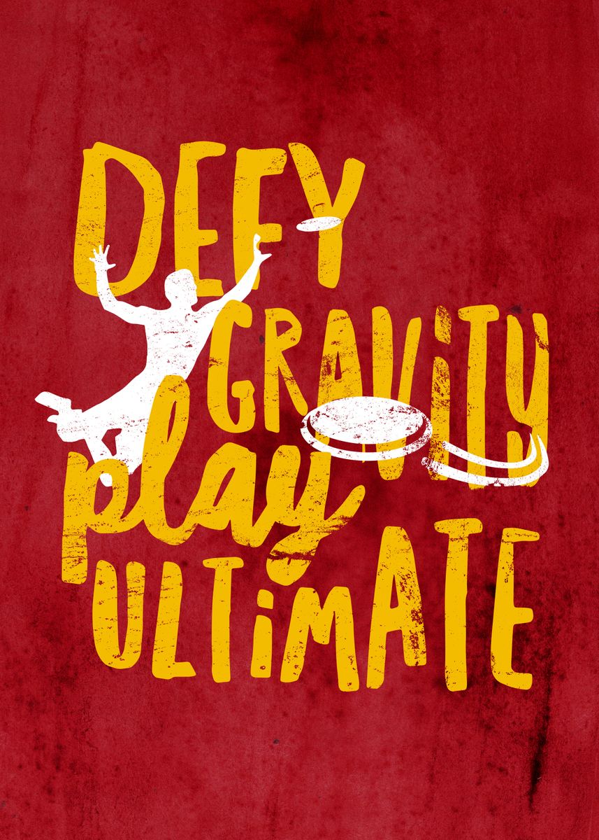 'Ultimate Frisbee Disc Golf' Poster, picture, metal print, paint by ...