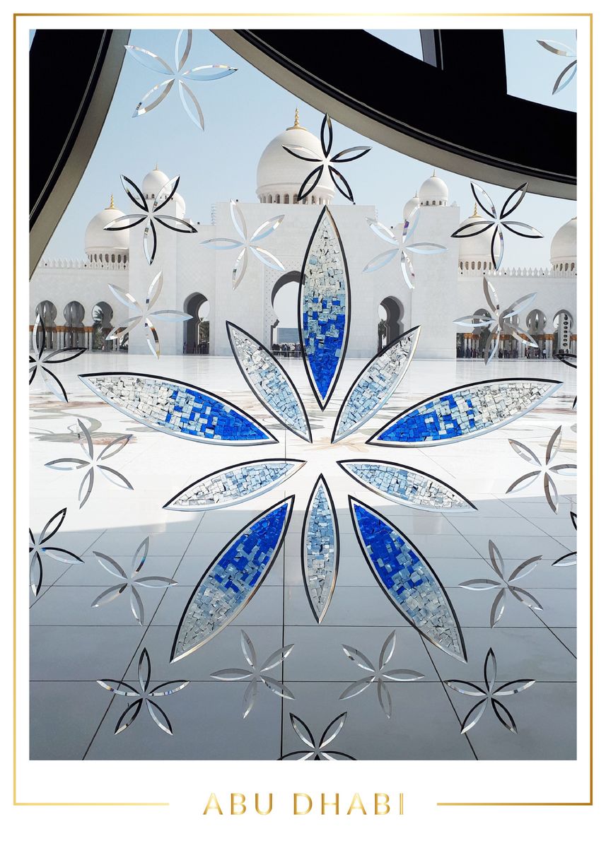 'Sheikh Zayed Grand Mosque' Poster, picture, metal print, paint by ...