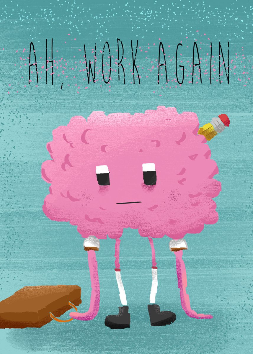 'Working Brain' Poster by SidO | Displate