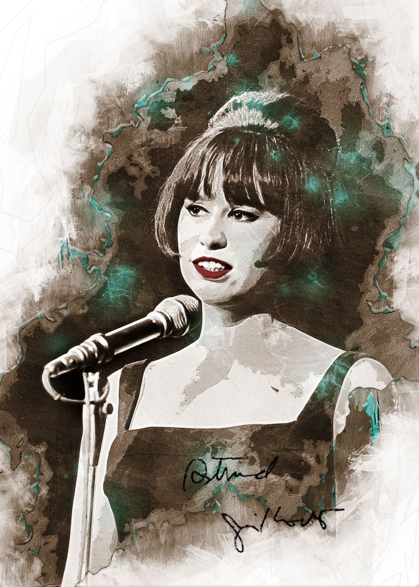 'Astrud Gilberto' Poster, picture, metal print, paint by Petra ...
