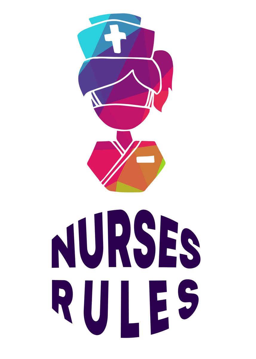 'Nurses Rules 14' Poster, picture, metal print, paint by Maricris M ...