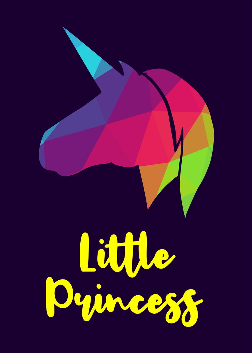 'Unicorn Princess 14' Poster, picture, metal print, paint by Maricris M ...