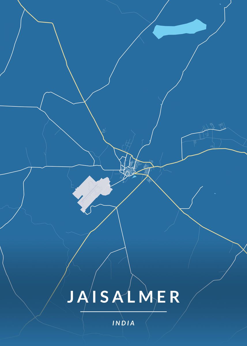 'Jaisalmer India' Poster, picture, metal print, paint by MappaMaps ...