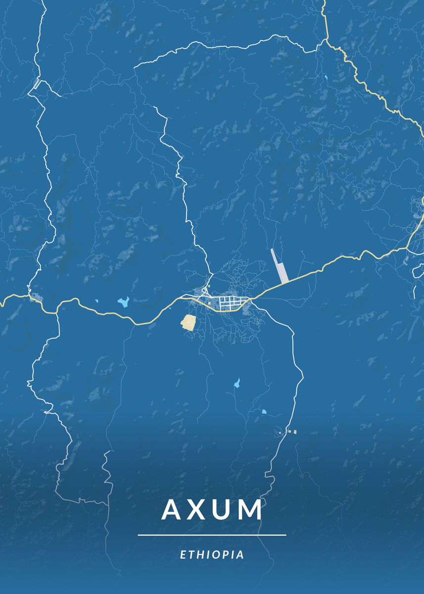 'Axum Ethiopia' Poster by MappaMaps | Displate