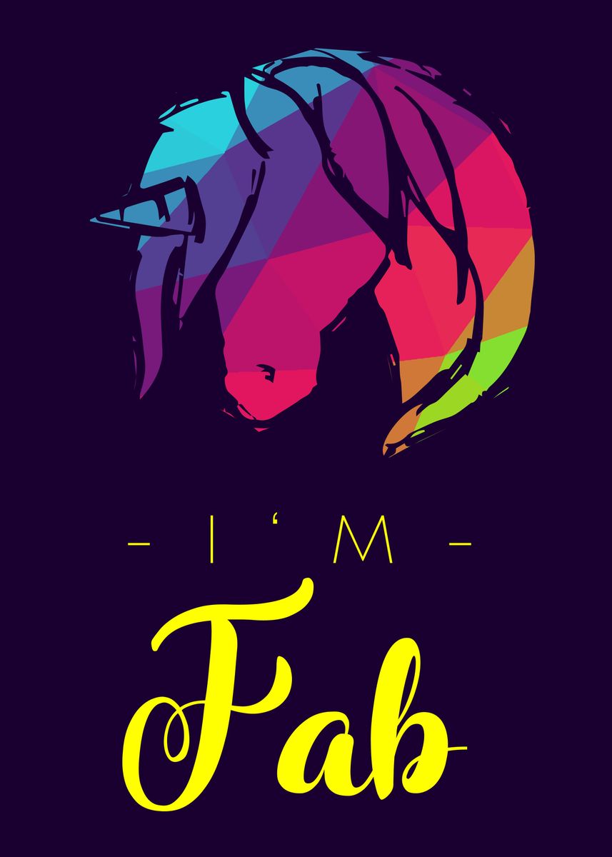 'Unicorn Fab 14' Poster, picture, metal print, paint by Maricris M ...