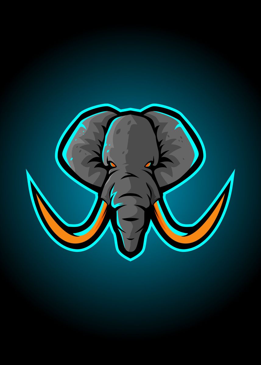 'ANGRY ELEPHANT' Poster by yano tama | Displate