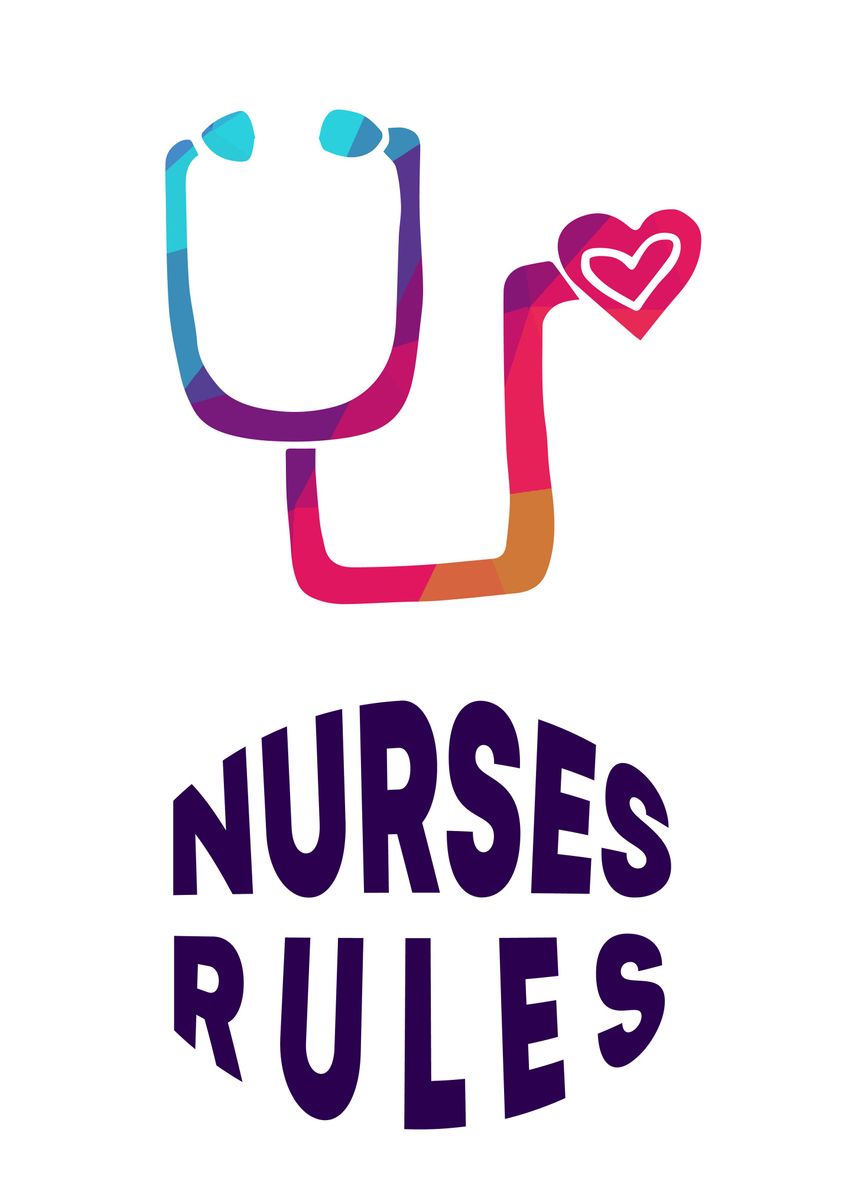 'Nurses Rules 11' Poster, picture, metal print, paint by Maricris M ...