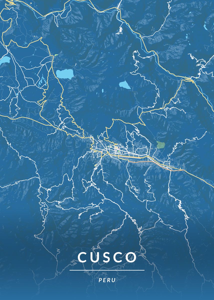 'Cusco Peru' Poster by MappaMaps | Displate