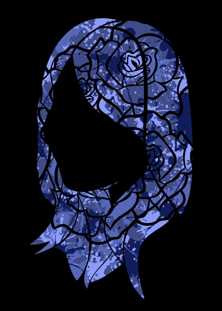 'Splat Rose Girl 003' Poster, picture, metal print, paint by virgiaone ...