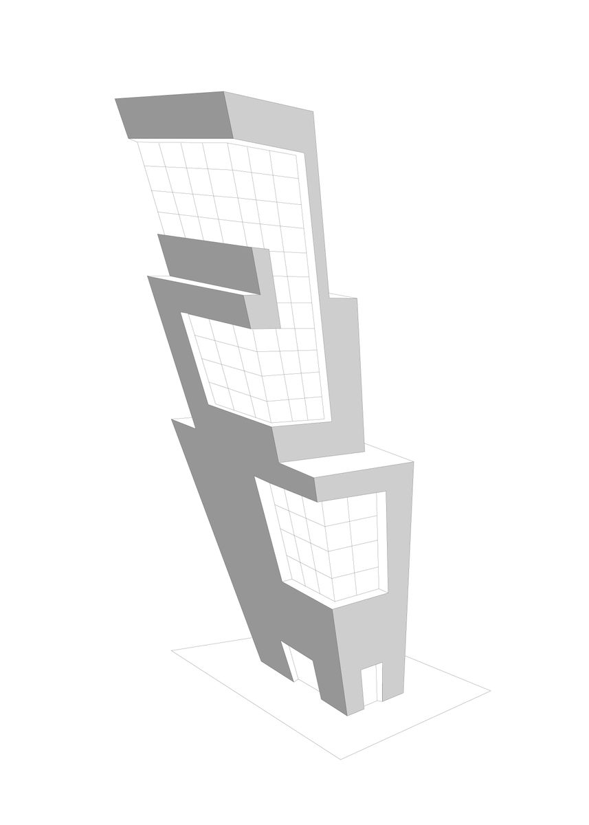 'Illustrated building' Poster, picture, metal print, paint by Nemanja ...