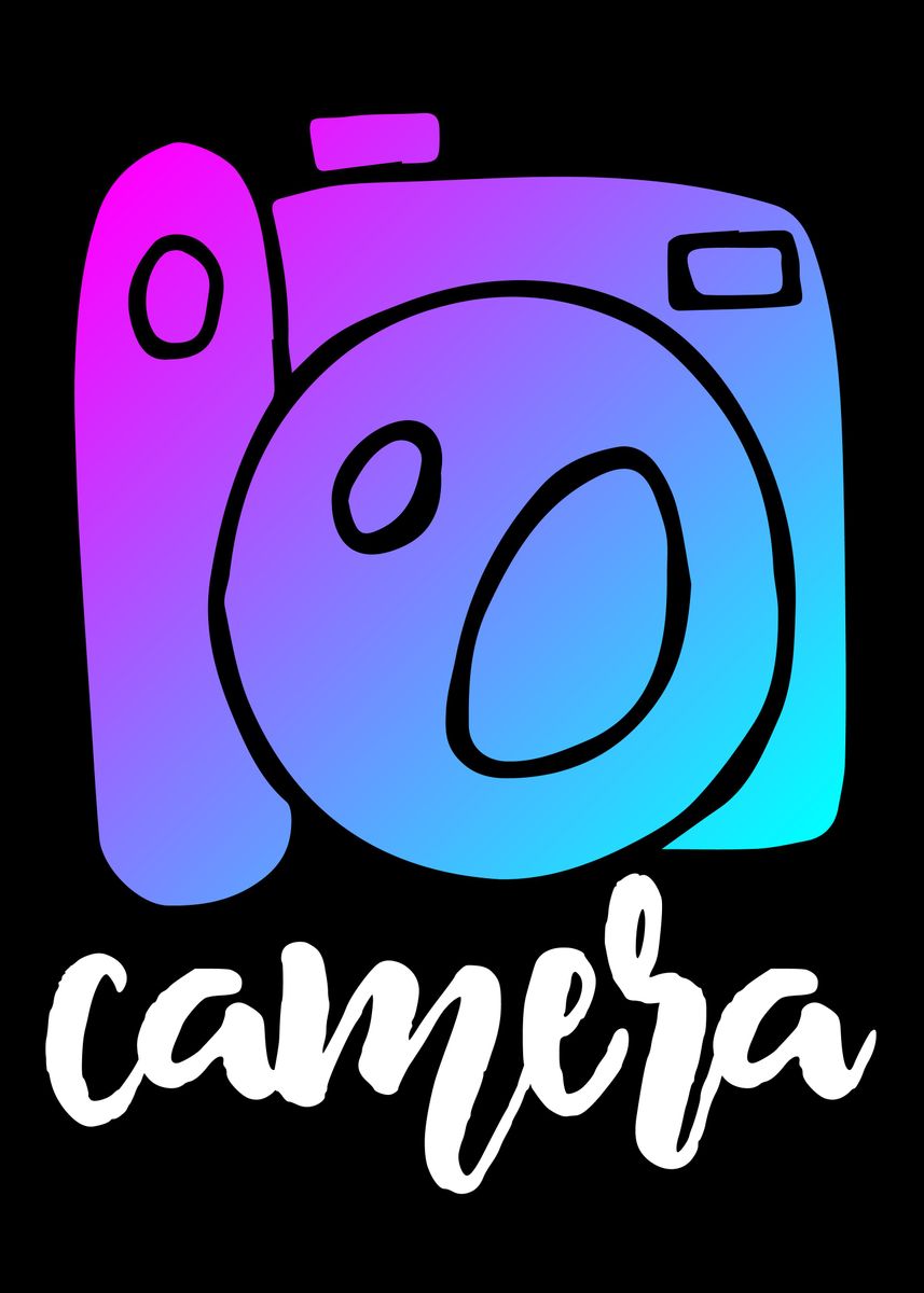 'Neon Camera 13' Poster by Maricris M | Displate