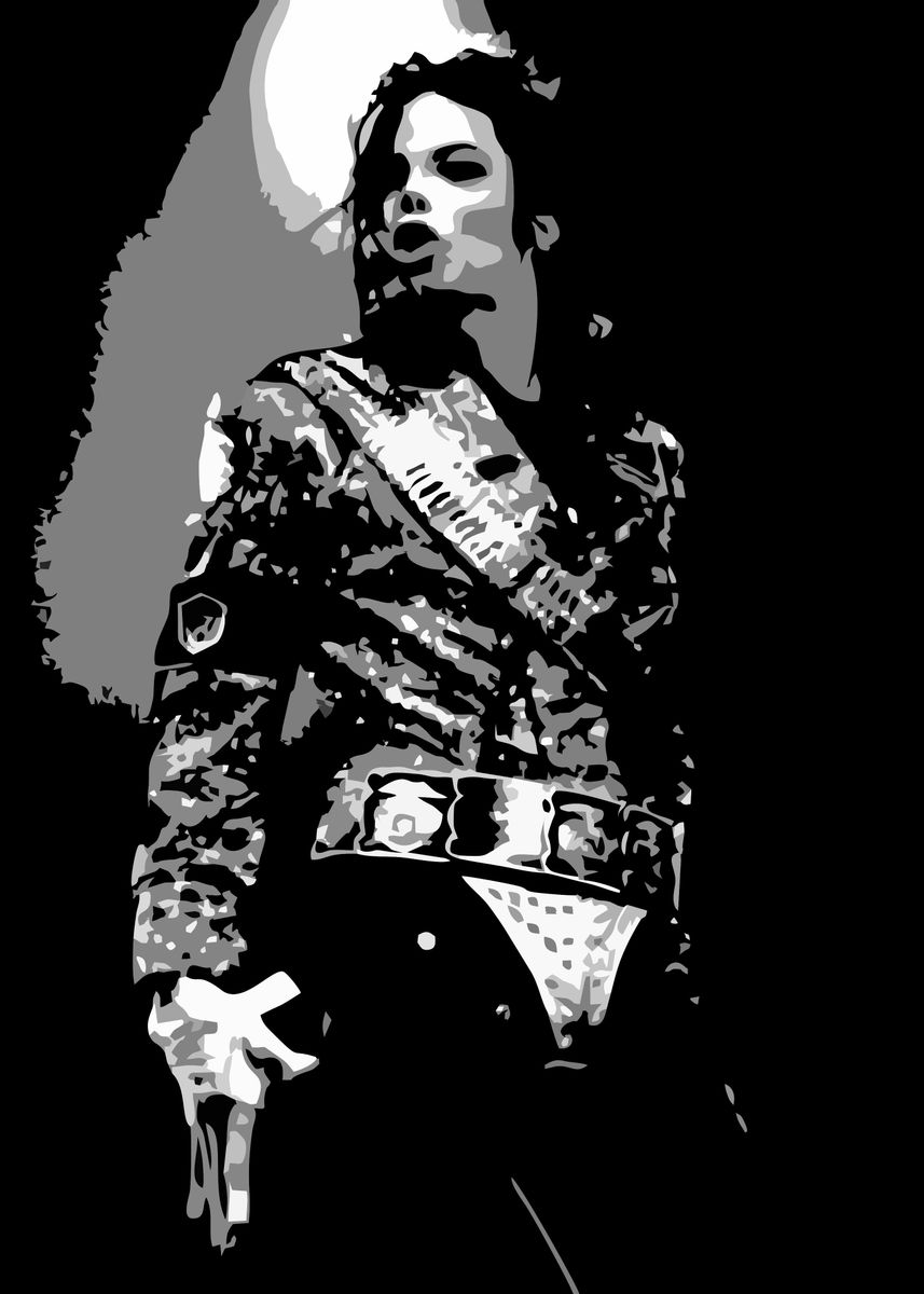 'MJ' Poster by DK Artwork | Displate