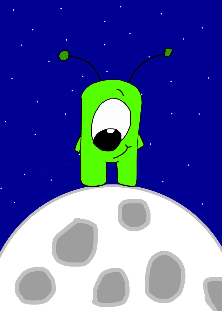 'Alien' Poster by Cathryn Paulus | Displate