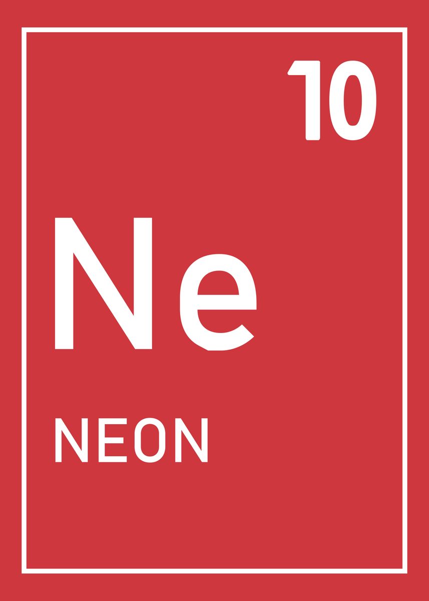 'Neon Element ' Poster, picture, metal print, paint by Jonathon McNabb ...