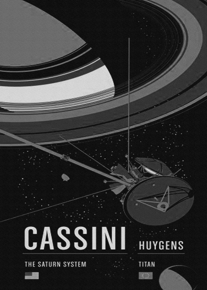 'CASSINI HUYGENS' Poster, picture, metal print, paint by Blueprint ...