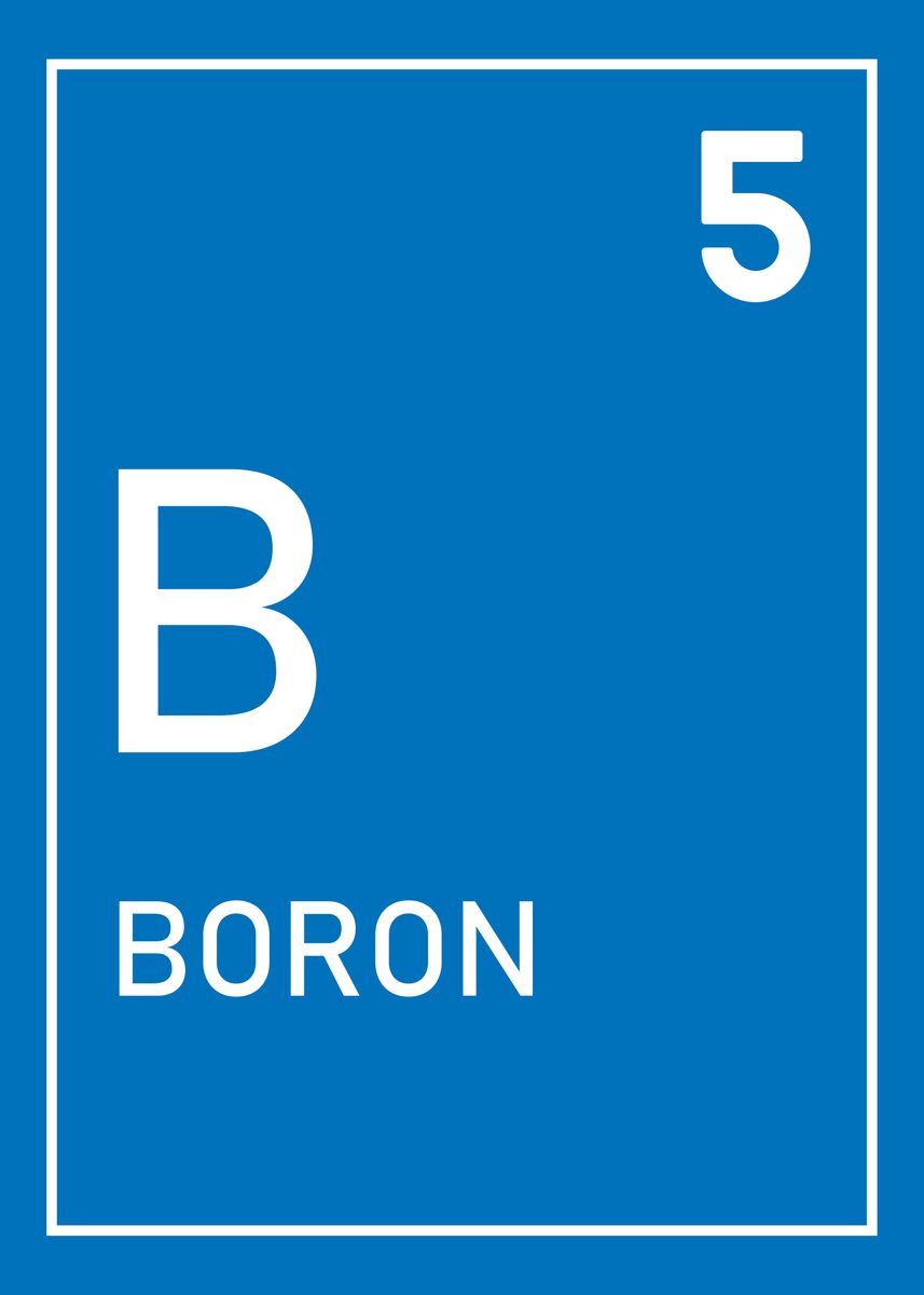 'Boron Element ' Poster, picture, metal print, paint by Jonathon McNabb ...