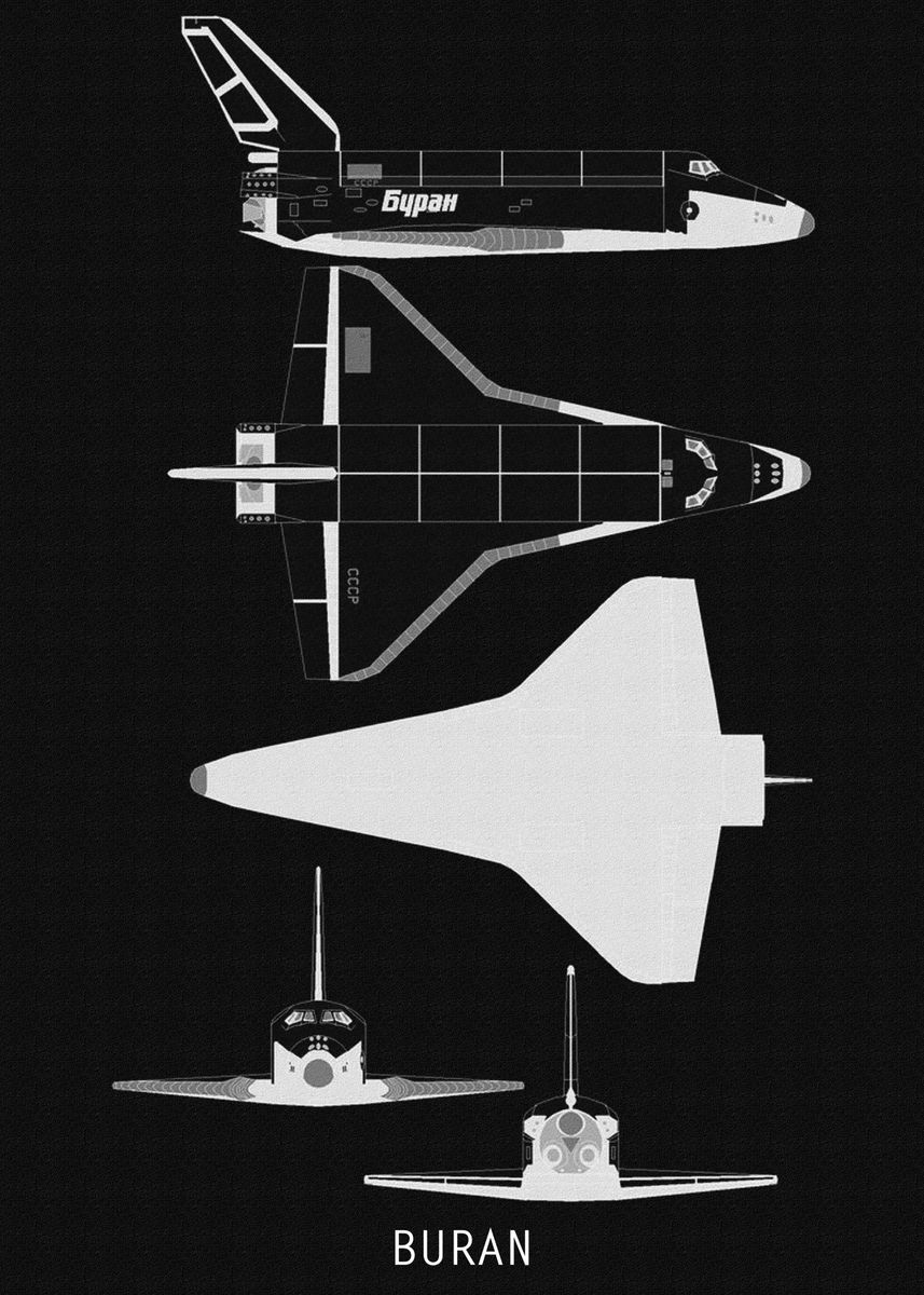 'BURAN' Poster, picture, metal print, paint by Blueprint Expert | Displate