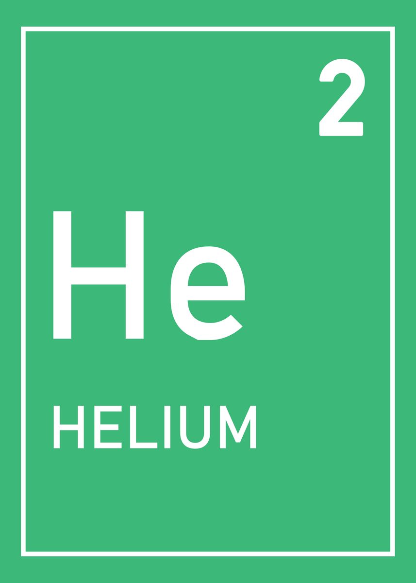 'Helium Element' Poster, picture, metal print, paint by Jonathon McNabb ...