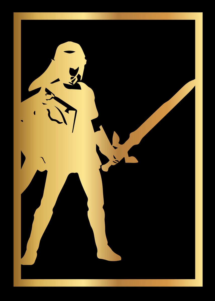 'Zelda Link Gold 2' Poster, picture, metal print, paint by Maricris M ...