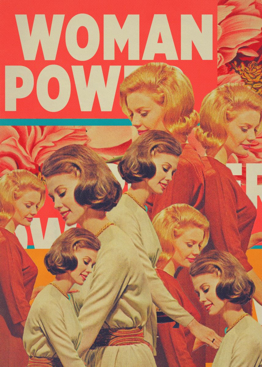 'Woman Power' Poster, picture, metal print, paint by Frank Moth | Displate