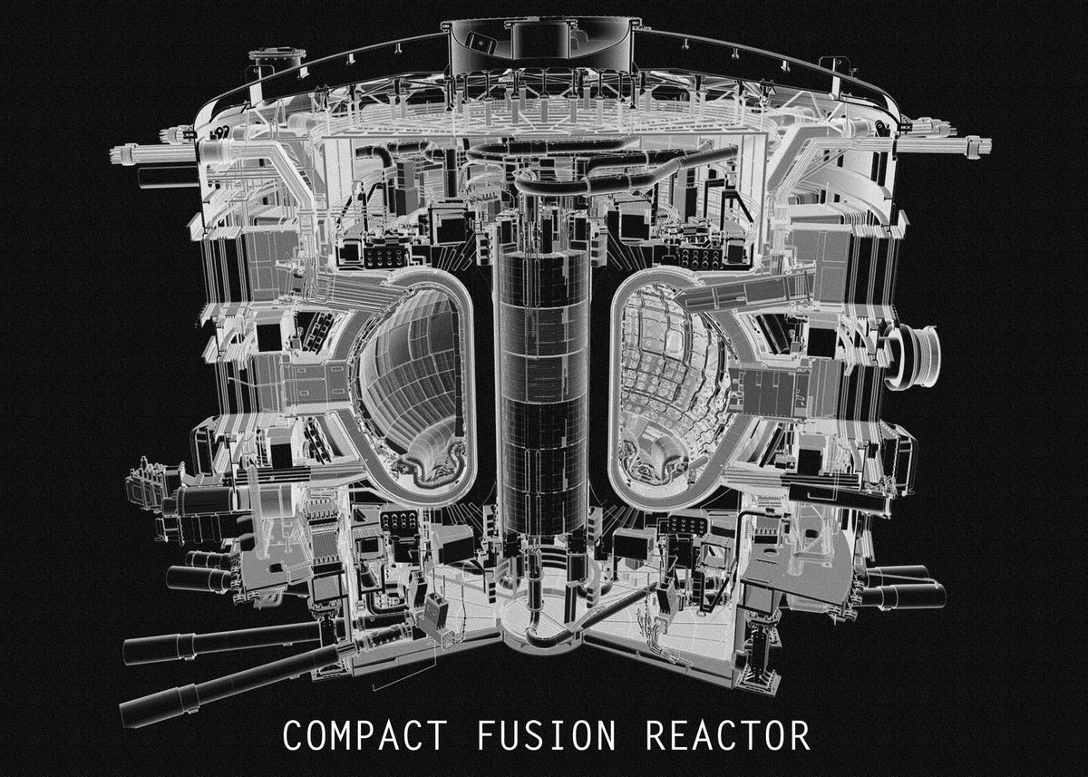 'COMPACT FUSION REACTOR' Poster by Blueprint Expert | Displate