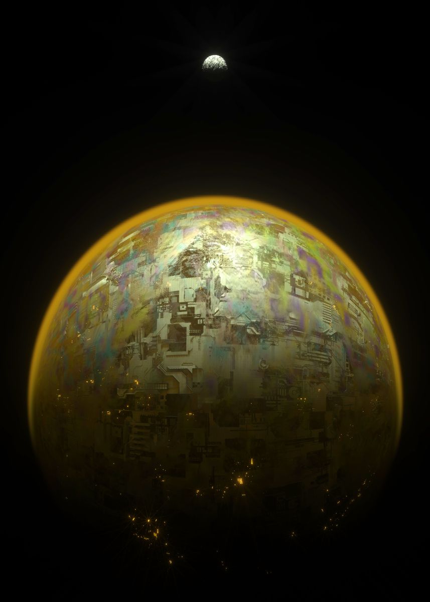 'industrial planet' Poster, picture, metal print, paint by Philipp Tur ...