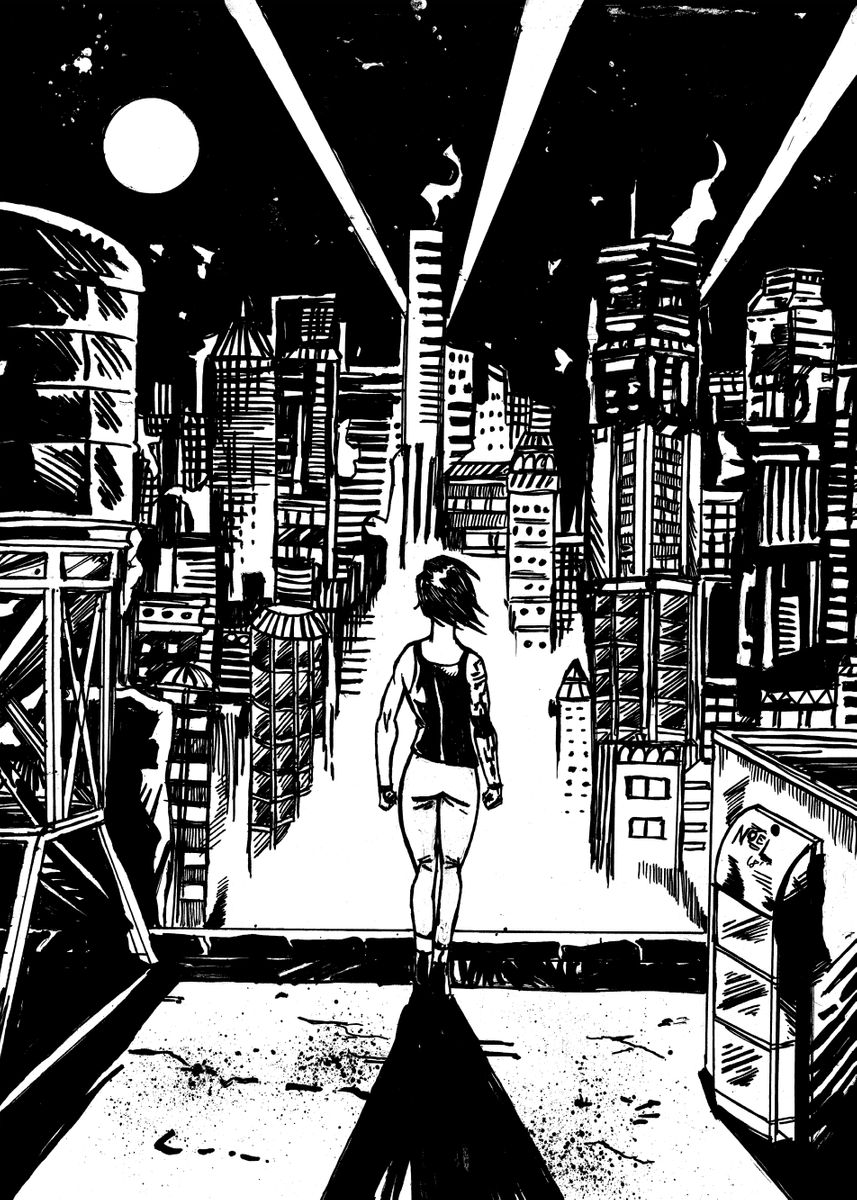 'Starry Future Night' Poster, picture, metal print, paint by Millenne ...