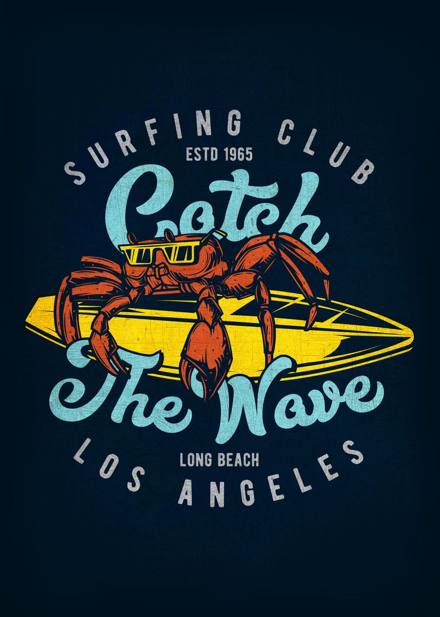 'catch the wave' Poster, picture, metal print, paint by Gab Fernando ...