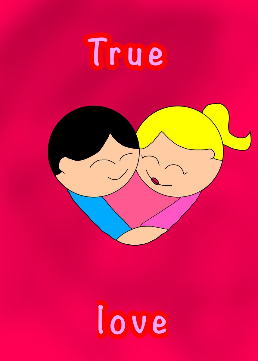 'True Love' Poster, picture, metal print, paint by Cathryn Paulus ...
