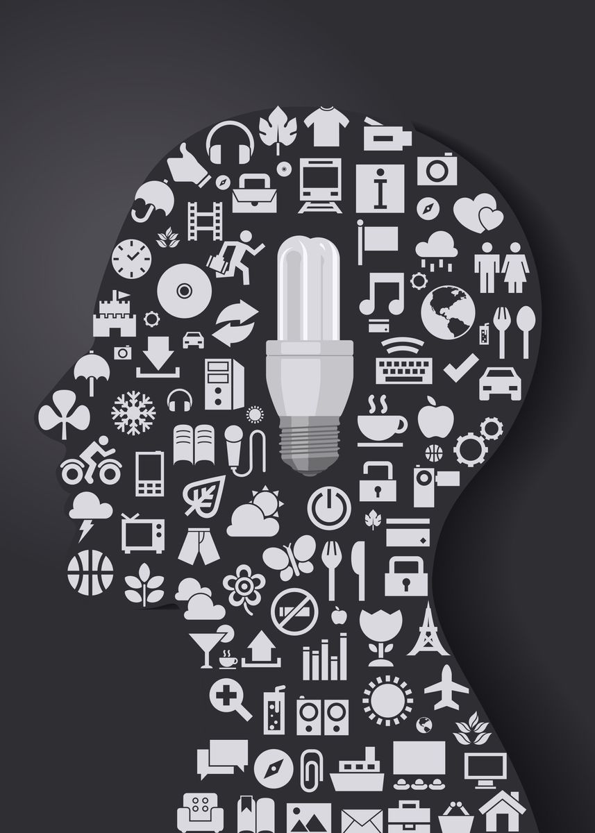 'Man head' Poster, picture, metal print, paint by MD RAIHAN PK | Displate