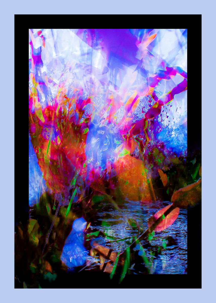 'Indigo' Poster, picture, metal print, paint by The Evening | Displate