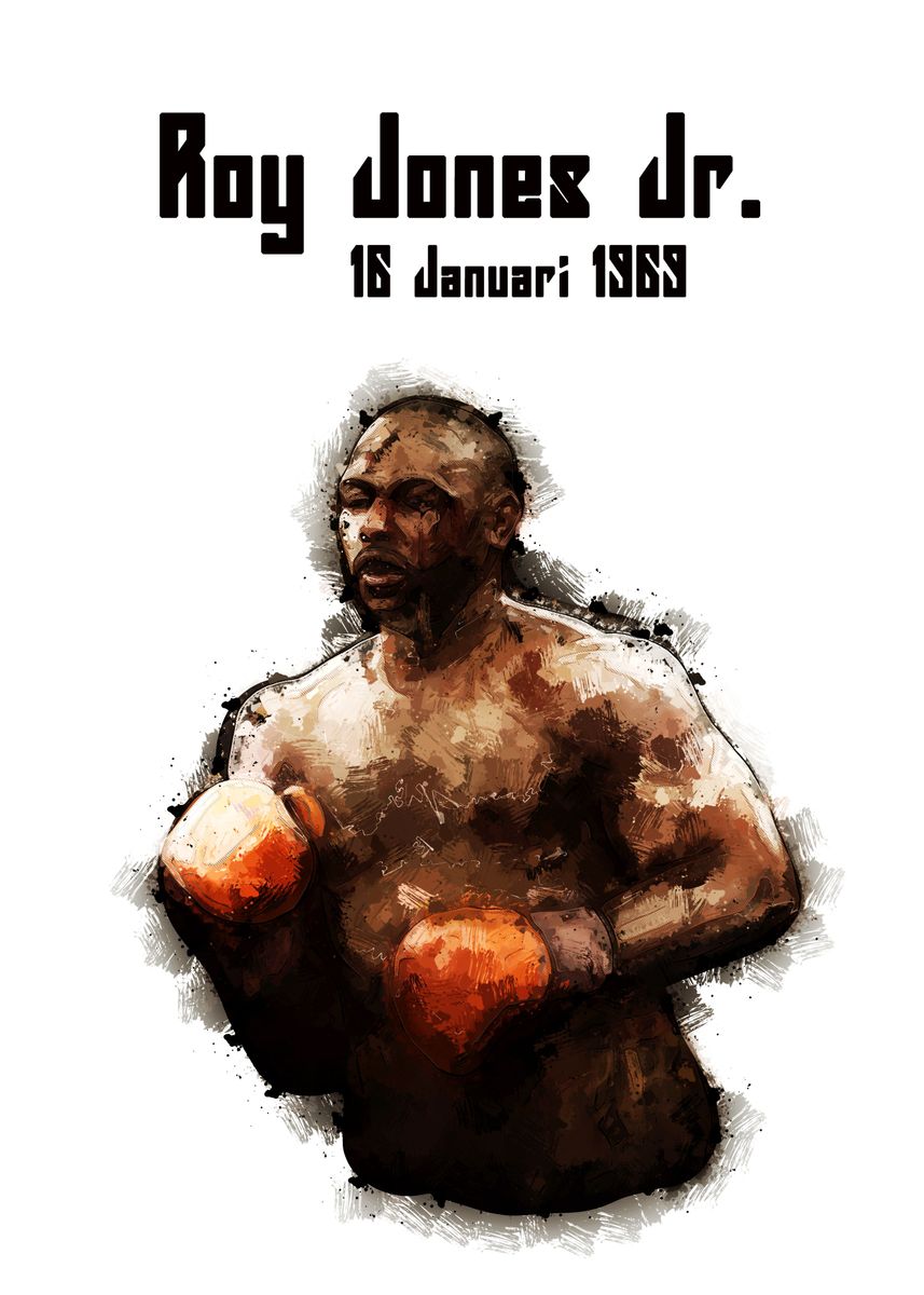 'Roy Jones Jr Artwork' Poster, picture, metal print, paint by Mobilunik ...