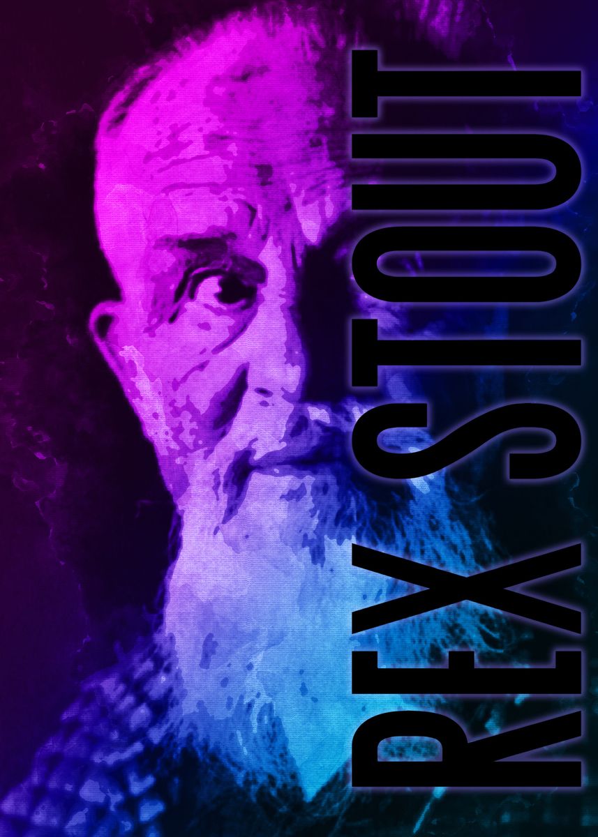 'Rex Stout' Poster, picture, metal print, paint by Petra Rommelfanger ...