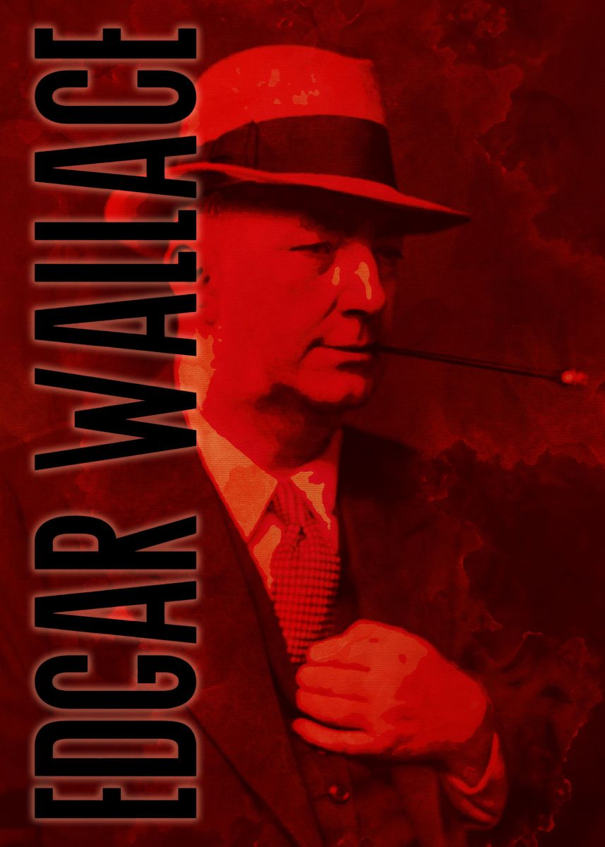 'Edgar Wallace' Poster, picture, metal print, paint by Petra ...
