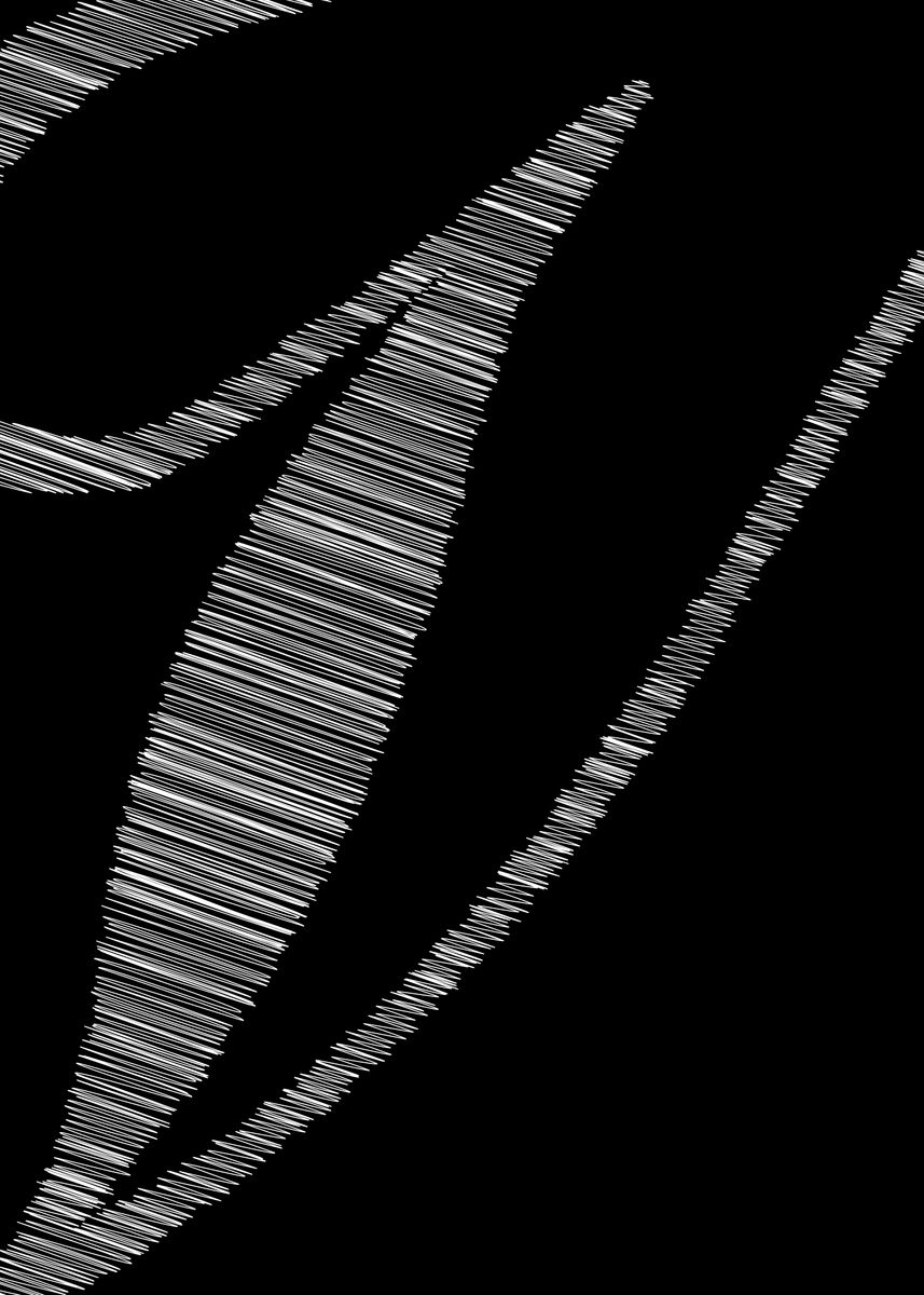 'V' Poster, picture, metal print, paint by Kathrin McCain | Displate