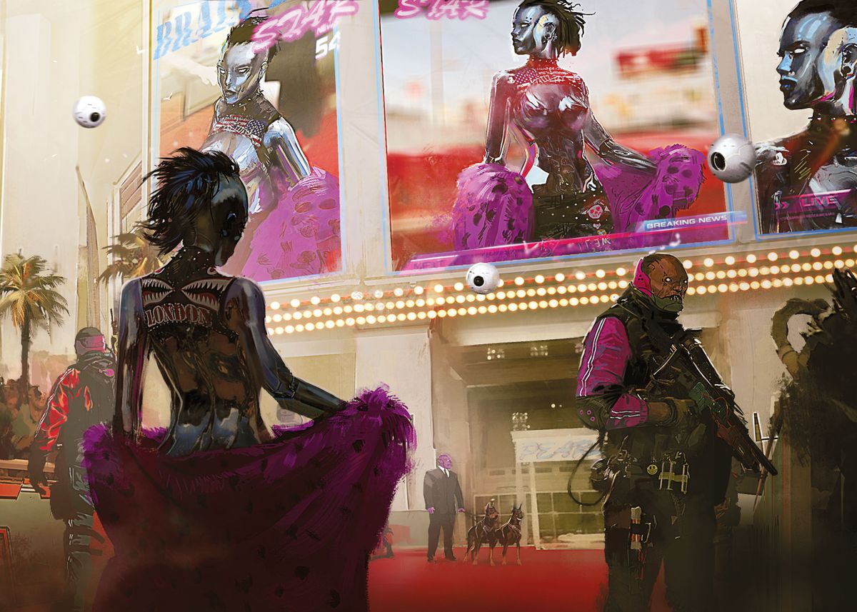 'On the Red Carpet' Poster by Cyberpunk 2077 | Displate