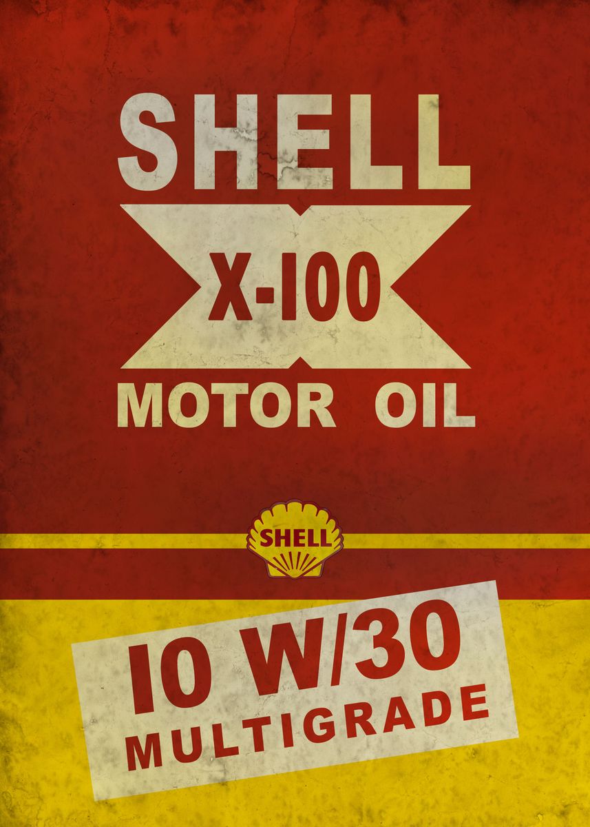'Shell Oil Minor Wear' Poster, picture, metal print, paint by ATEM ...