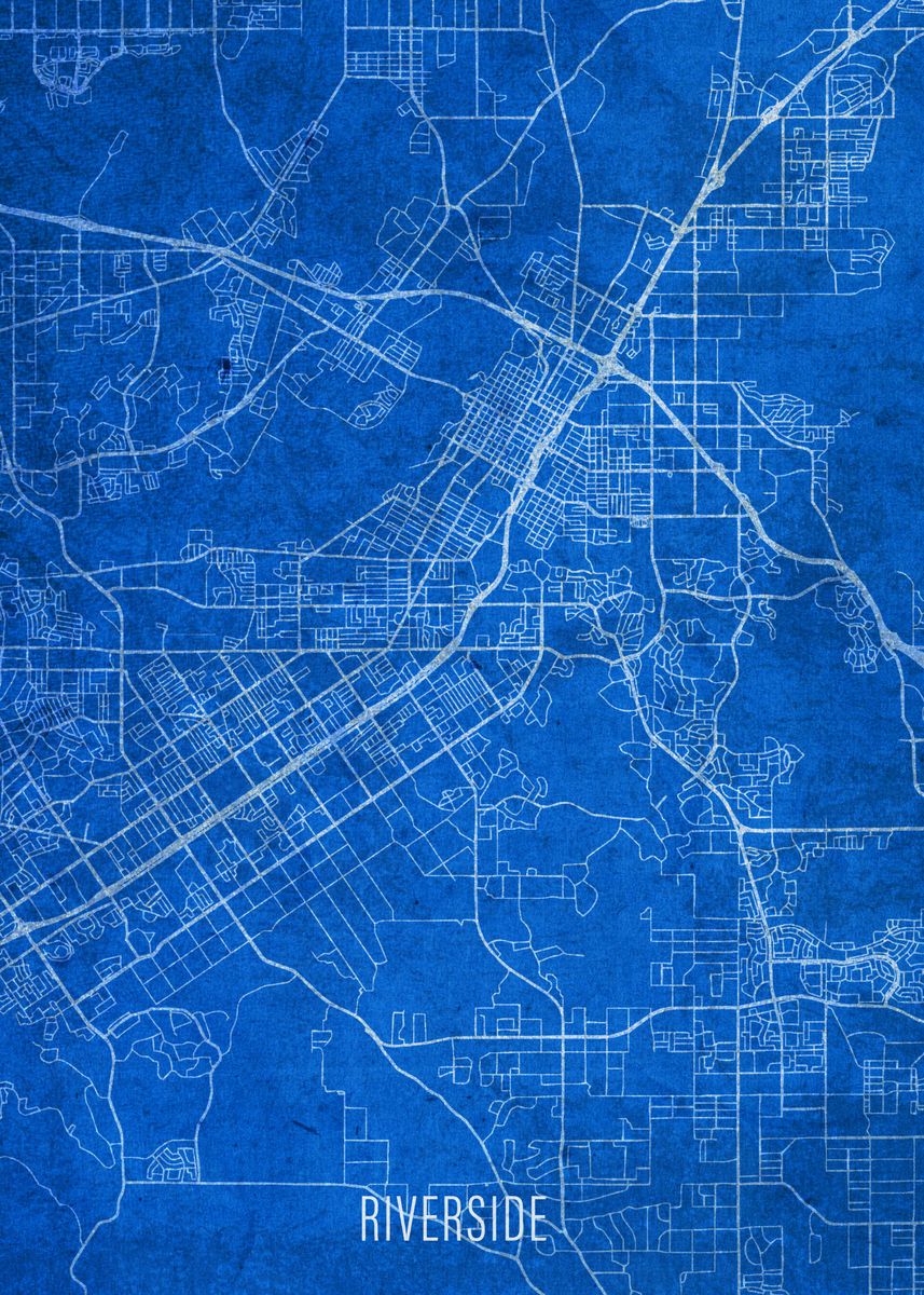 'Riverside California City' Poster by Design Turnpike | Displate