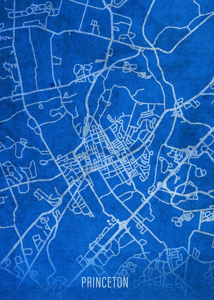 'Princeton New Jersey City' Poster, picture, metal print, paint by ...
