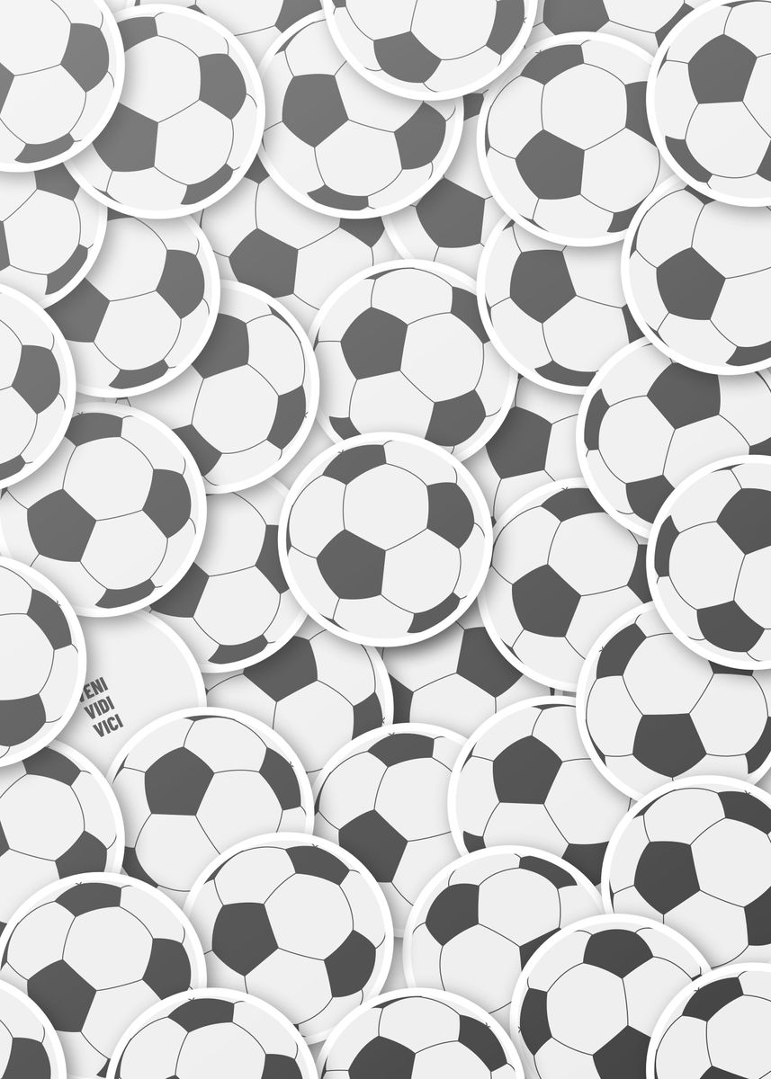 'Soccer V3' Poster, picture, metal print, paint by Oriza Creativa | Displate