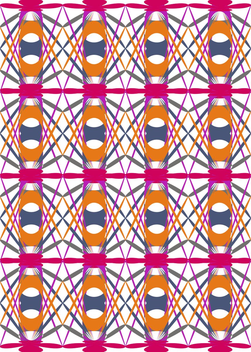 'Colorful Bamboo Stacking' Poster, picture, metal print, paint by ...