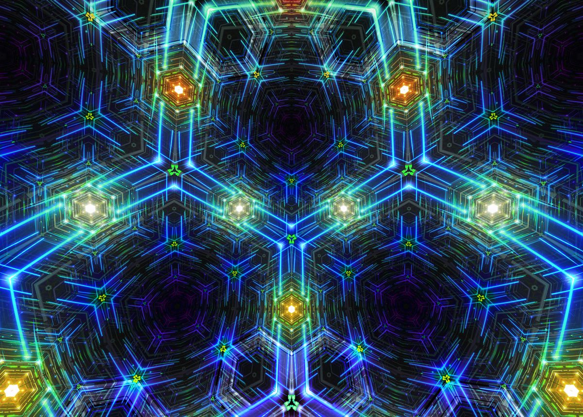 'Infinity Chamber' Poster by Natural Warp | Displate