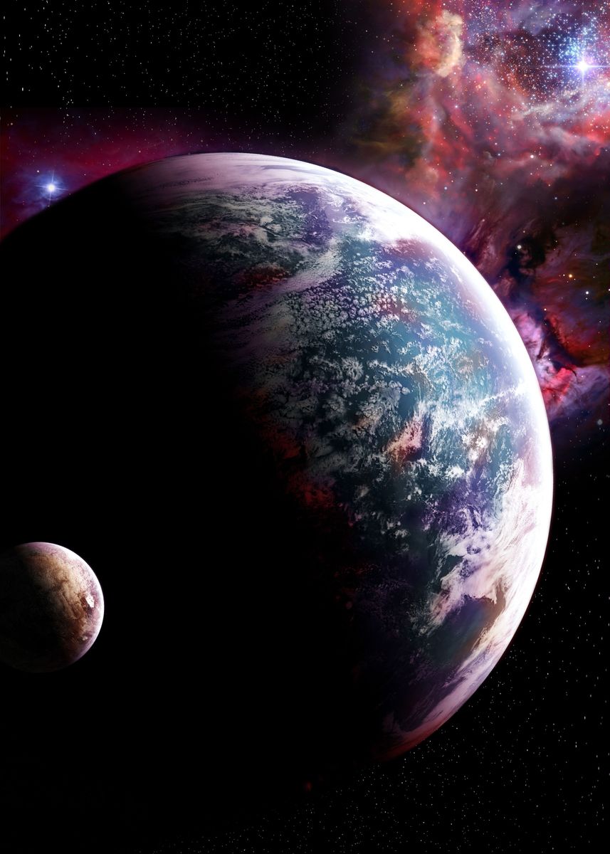 'Exoplanets 9' Poster by Ondřej Šponiar | Displate