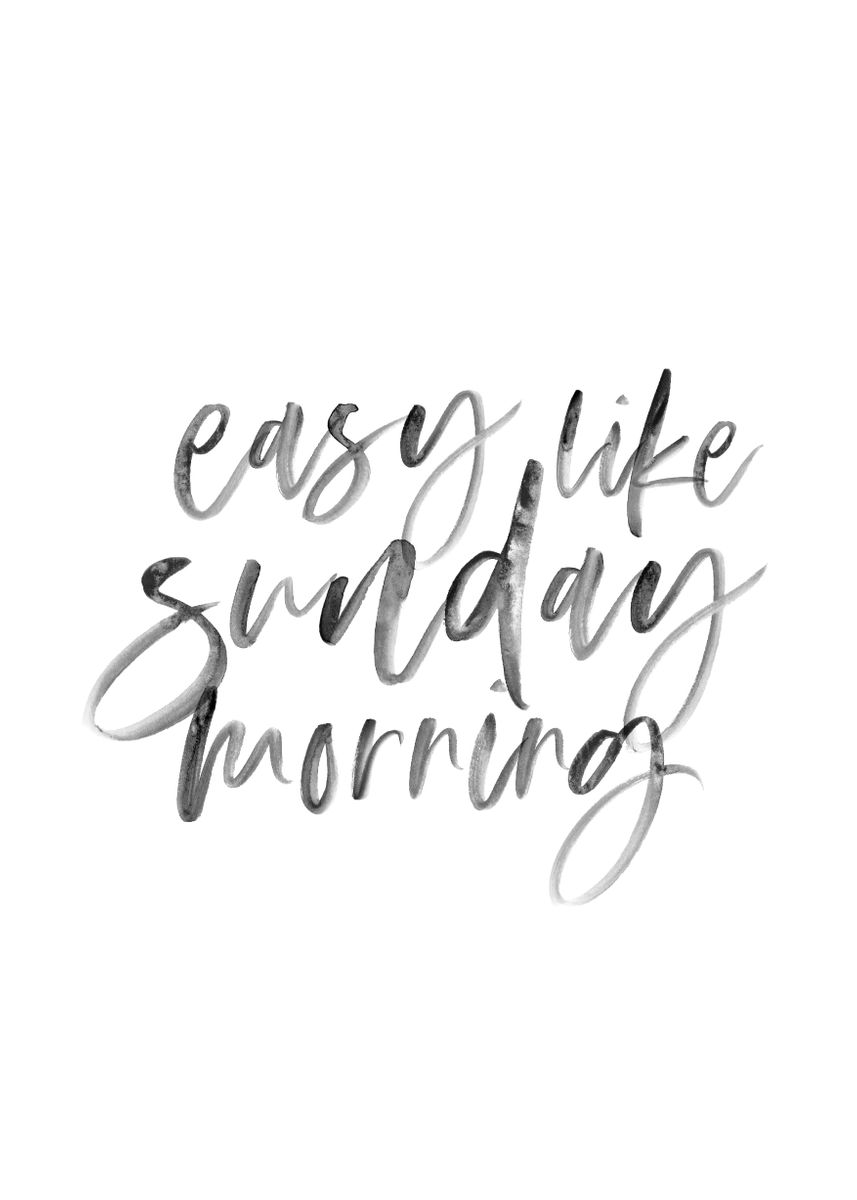 'Easy Like Sunday Morning 3' Poster, picture, metal print, paint by ...