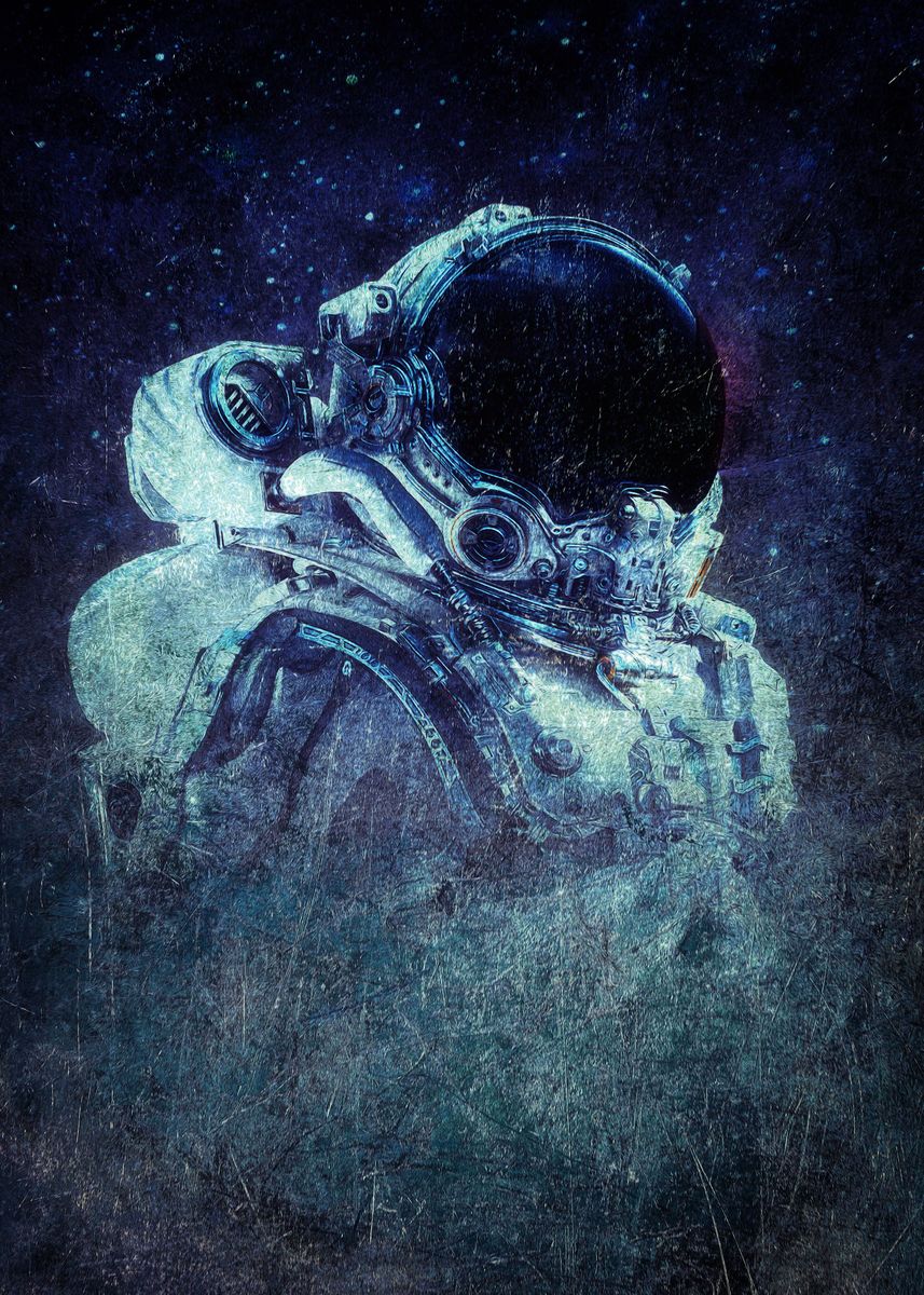 'Grunge Space' Poster by Nine Arts | Displate